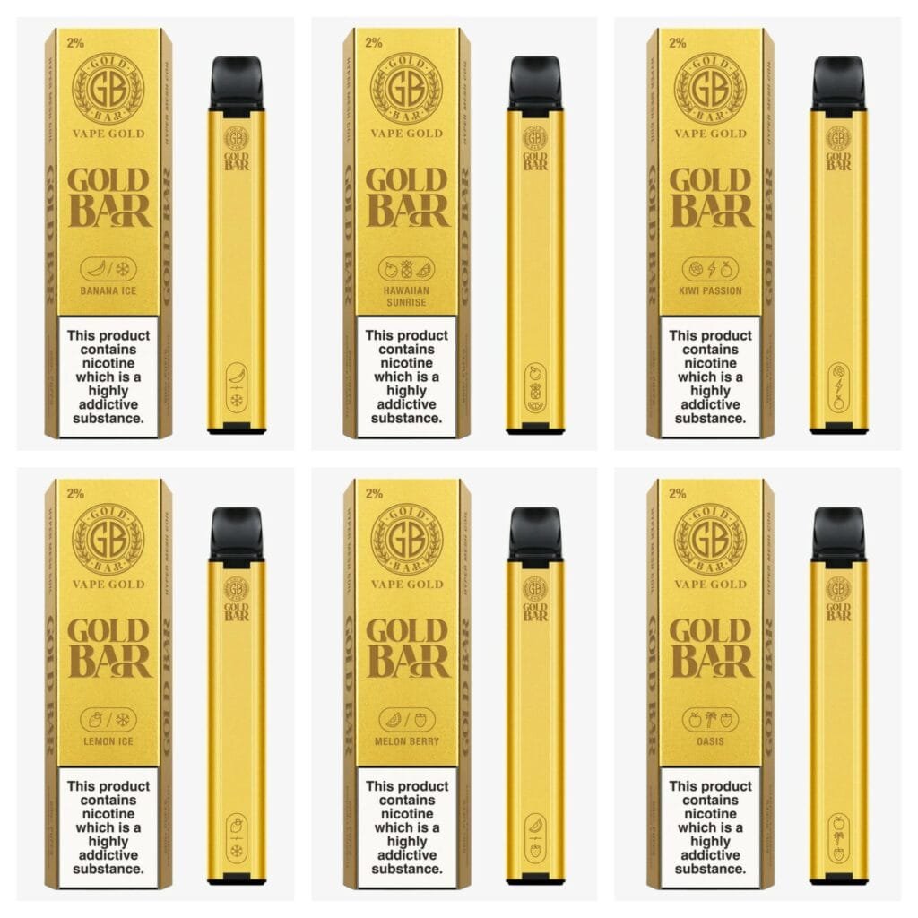 Gold Bar Vape 600 Puffs - VAPEDADDY